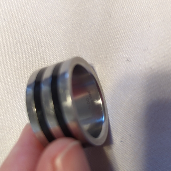 Aldo | Accessories | Aldo Stainless Steel Thick Band Ring Sz 9 | Poshmark